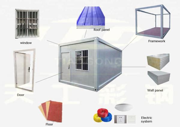 Quality 20ft 40ft Prefabricated Combined Container House Modular Office for sale