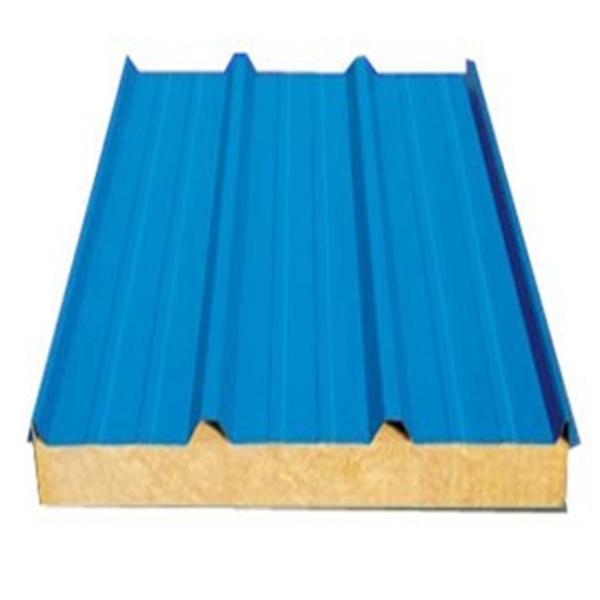Quality Color Steel Insulated EPS/Rock Wool Roof Sandwich Panels Price for sale