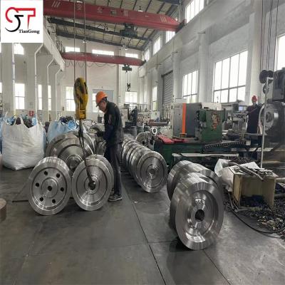 China Forged Crane Wheel For Industrial Cranes Handling Equipment Custom Forged Wheels for sale