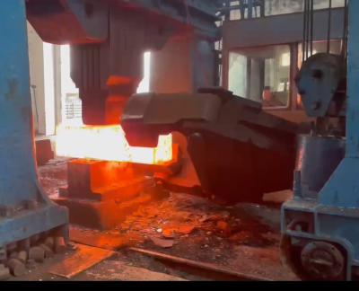 China 18CrNiMo7-6 45# Forged Iron Block Carbon Steel Custom Forged Parts Hydraulic Breaker for sale