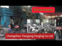 Solid Forged Cylinder C45 42CrNiMo Pressure Vessels Marine Open Die Forging Applications