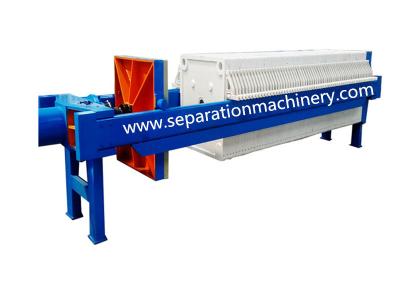 China Semi-automatic small wastewater treatment filter press for sale