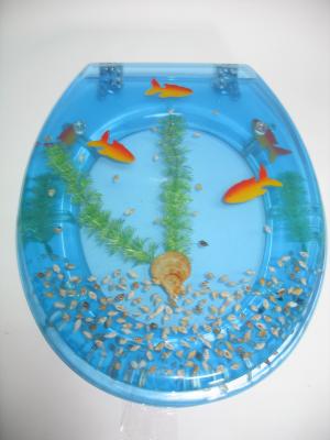 China SEA SERIES 17'18'19' fish star shell POLY RESIN TOILET SEAT for sale
