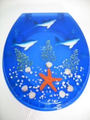 China SEA SERIES 17'18'19' COLOR POLY RESIN TOILET SEAT for sale