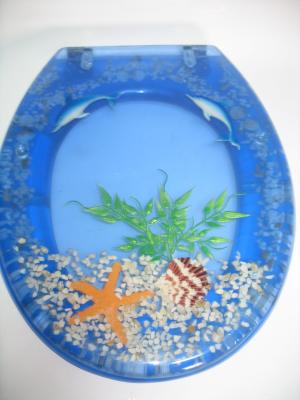 China SEA SERIES 17'18'19' COLOR POLY RESIN TOILET SEAT for sale