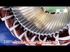 Weichai 6M26D447E200 Engine Open Silent Type Diesel Generator Sets 400kw 500KVA