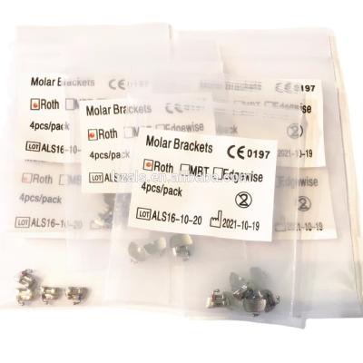 중국 24년 2급 금속 치아 정형 모ላር 로스 브래킷 판매용
