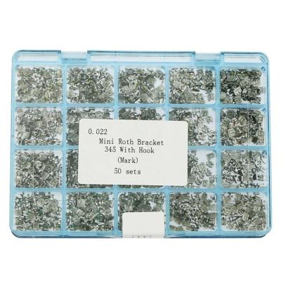 China Orthodontic Passive Self Ligating Brackets Crystal Sapphire Braces 345 Hook for sale
