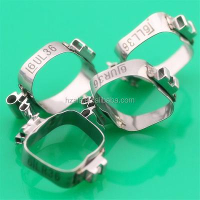 Cina Saldato U2L1 Ortho Pre-molar Band Braces Con Tubi Buccali E Lingual Cleat Sheath in vendita