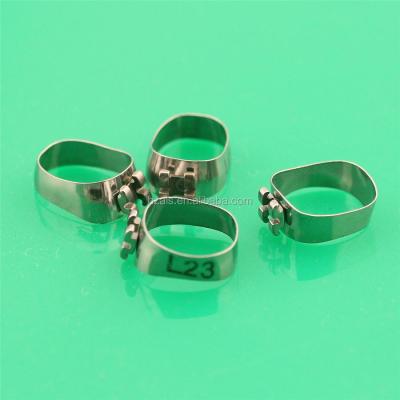 Cina Saldato U2L1 Ortho Pre-molar Band Braces Con Tubi Buccali E Lingual Cleat Sheath in vendita