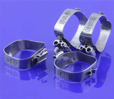Cina Saldato U2L1 Ortho Pre-molar Band Braces Con Tubi Buccali E Lingual Cleat Sheath in vendita
