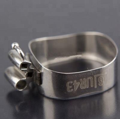 Cina MFDS Preformed Molar Bands metalliche dentali con tubo buccale Roth personalizzato in vendita