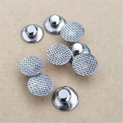 China CCC Certification metal button lingual round/ elliptical 10pcs per pack for dental orthodontic procedures made of metal for sale