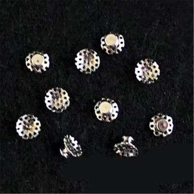 China CCC Certification metal button lingual round/ elliptical 10pcs per pack for dental orthodontic procedures made of metal for sale
