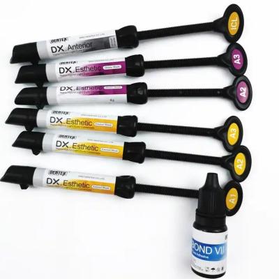 Cina Classe II Classificazione degli strumenti Kit composito di resina dentale per la cura della luce nano-ibrida estetica DX anteriore/posteriore in vendita
