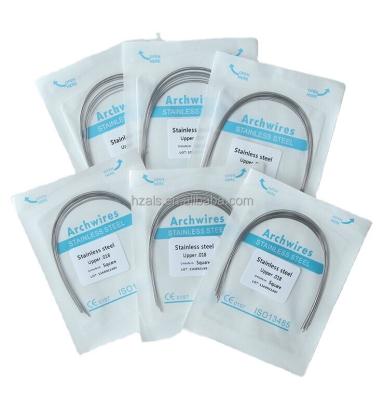 China Dental Areal Orthodontic Arch Wires Round Rectangular Stainless Steel Wires for Perfect Alignment for sale