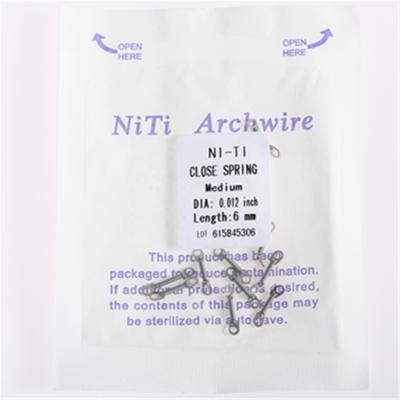 China Dental Orthodontics NITI Leggero in lega/forza media 6Size Braces For Teeth Classe I Strumento dentale a bobina chiusa a molla for sale