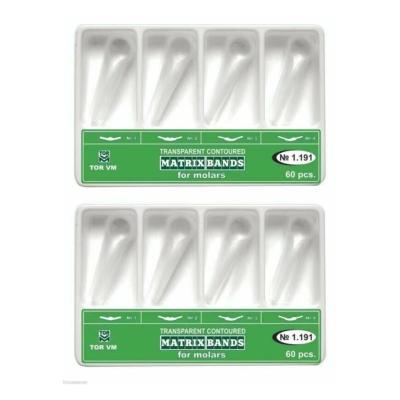 China Top- Dental Kit of Molar Transparent Contoured Matrices 60 pcs. TOR VM/ TOP BM Transparent Design for sale