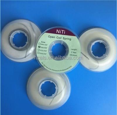 Cina Grande occhiale Niti Chiudi bobina molla ortodontica 0,010/0,012 10pcs/pk Diametro 0,010