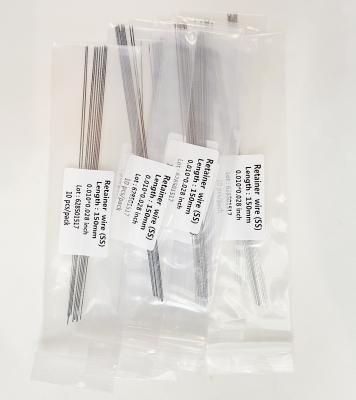 Cina OEM accessori odontoiatrici in acciaio inossidabile legato lingual retainer fili dritti per la ritenzione ortodontica in vendita
