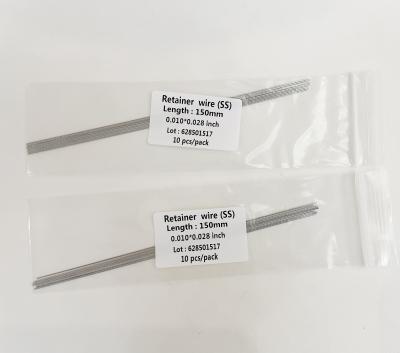 Cina OEM accessori odontoiatrici in acciaio inossidabile legato lingual retainer fili dritti per la ritenzione ortodontica in vendita