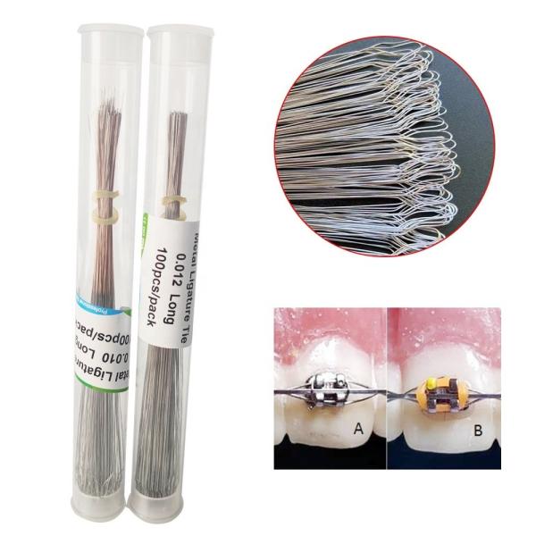 Quality CE certificated Dental Metal Orthodontic Elastics Braces Ligature Tie for sale