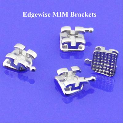 China MIM Mini Roth Bracket 2G With Sandblast 0.022 0.018 Slot No Hook 3 WH 345 WH Orthodontic Bracket for sale