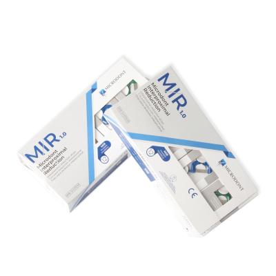 China Microdont Interproximal Reduction System MIR Kit 12pcs Strips Green Blue Red Yellow Each 3pcs with 1 Handle à venda