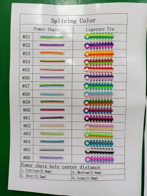 Китай Трехцветная связка галстук 20 палочек/кк Ортодонтические эластичные галстуки для брекетов Стоматологические принадлежности продается