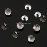 China Stainless Steel Bondable Lingual Buttons 10 pcs Round Rectangular for sale