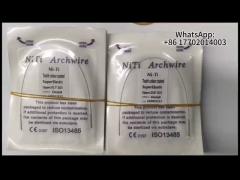1 Year Shelf Life Thermal Active Orthodontic Niti Arch Wire for Treatment Manual Power Source