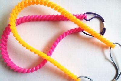 China twist silicone hair band elastic headband for sale