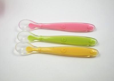 China Food grade Baby silicone spoon Safety and no toxicity silicon dinner meal spoons for sale