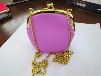 China New fashion 100% food grade silicone shoulder bag,tote bag,ladies' bag with chain for sale
