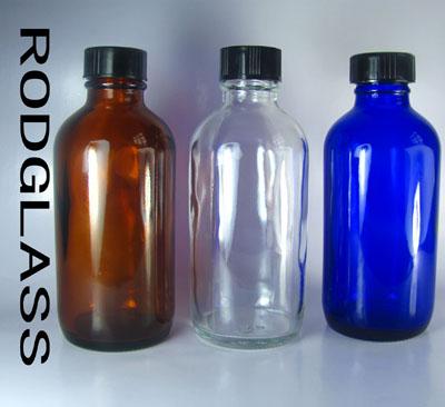 China 4oz amber boston ronud glass botlle manufacuturer for sale
