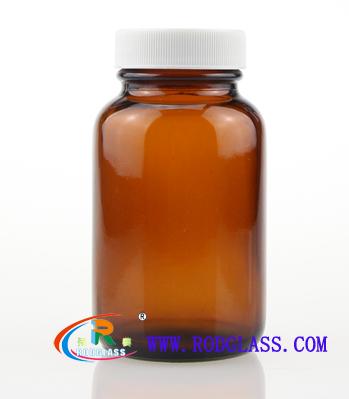 China 120ML amber glass bottle wide mouth for medicine for sale
