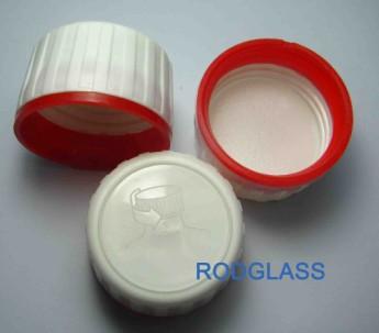 China 35mm white plastic caps,child proof for sale