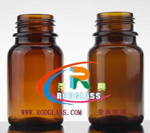China Amber reagent glass bottle 100g wide mouth for sale