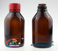 China reagent bottle of 250ml with tamper evidient caps,glass bottle for sale