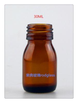 China 30ml amber glass bottle for syrup,DIN28MM for sale
