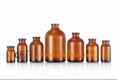 China amber glass bottle for injection antibiotics,various size for sale
