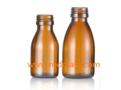 China 30ml,60ml amber glass bottle for syrup PP28MM for Thailand market for sale
