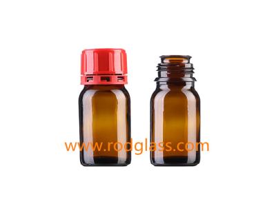 China 60ml amber reagent glass bottle for liquids or solids with tamper evidient caps for sale