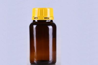 China 500ml amber chemical reagent glass bottle for solid with tamper evidient caps for sale