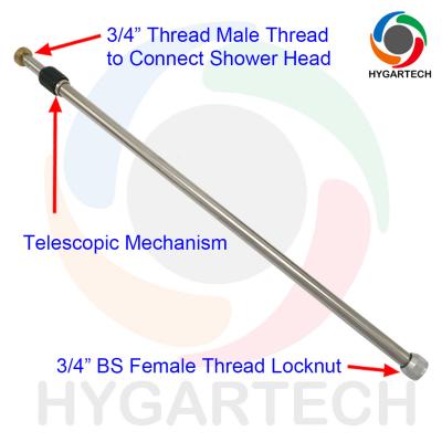 Chine Baguette magique télescopique de déclencheur de tête molle de pluie avec l'angle de jet multiple à vendre