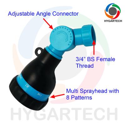 China Trigger Control 8 Modes Hose Spray Wand W/ Swivel Head for sale