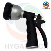China Metal 8-Pattern Garden Hose Nozzle With Rear-Trigger Control for sale