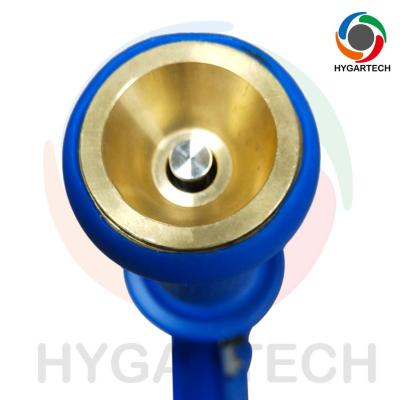 Cina Pistola di lavaggio blu industriale in ottone con anello di sicurezza e ugello del tubo di estensione lavare con acqua calda in vendita