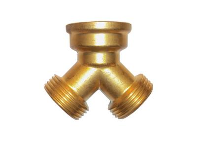 China Brass Y Type Three Way Pipe Fitting Two Male x Female Thread for sale
