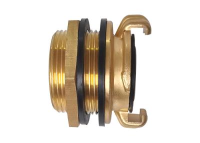 China IPS Male Thread and Brass Hose Coupling with Locknut Connect Bucket To Pipe Line for sale